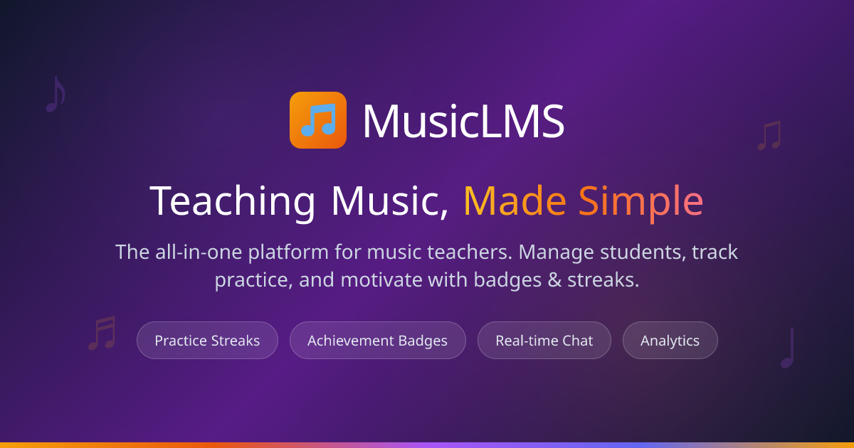 MusicLMS - Teaching Music, Made Simple